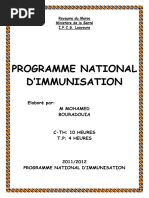 Programme National D'immunisation | PDF | Vaccination | Rougeole