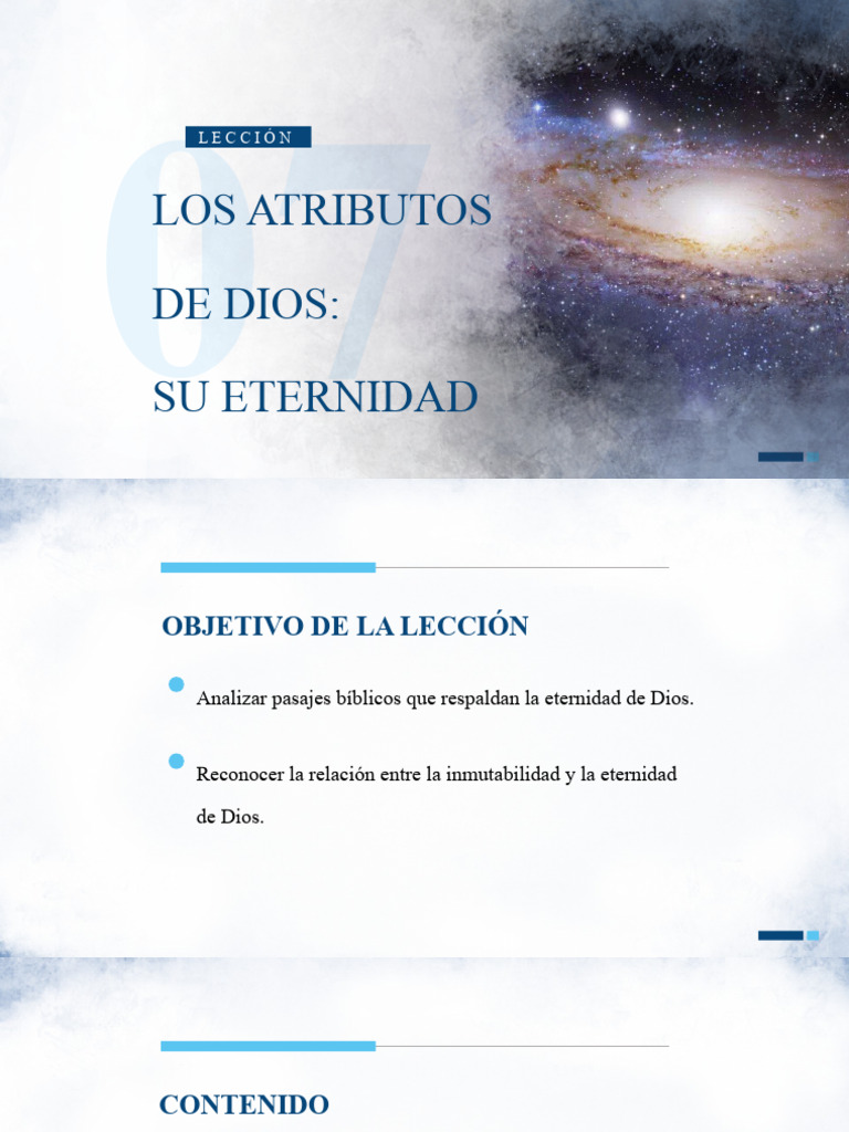 m5 Libro 1 - Los Atributos de Dios - Lec07 | PDF | Dios | Salmos