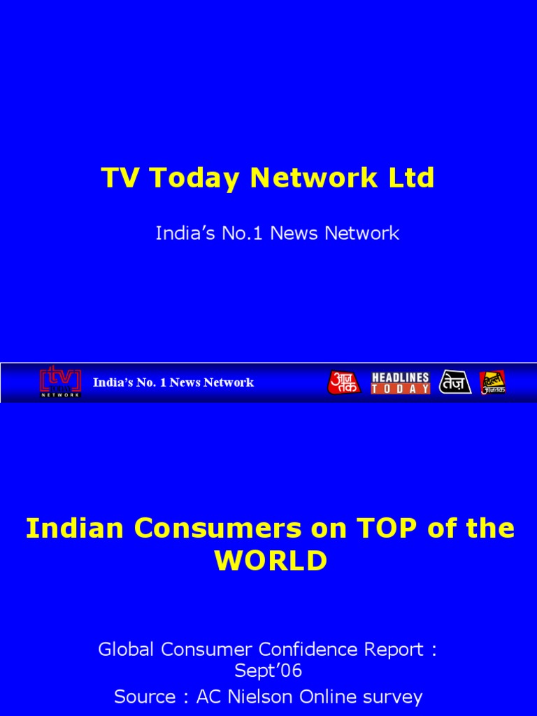TV Today Network LTD: India's No.1 News Network | PDF | Advertising ...