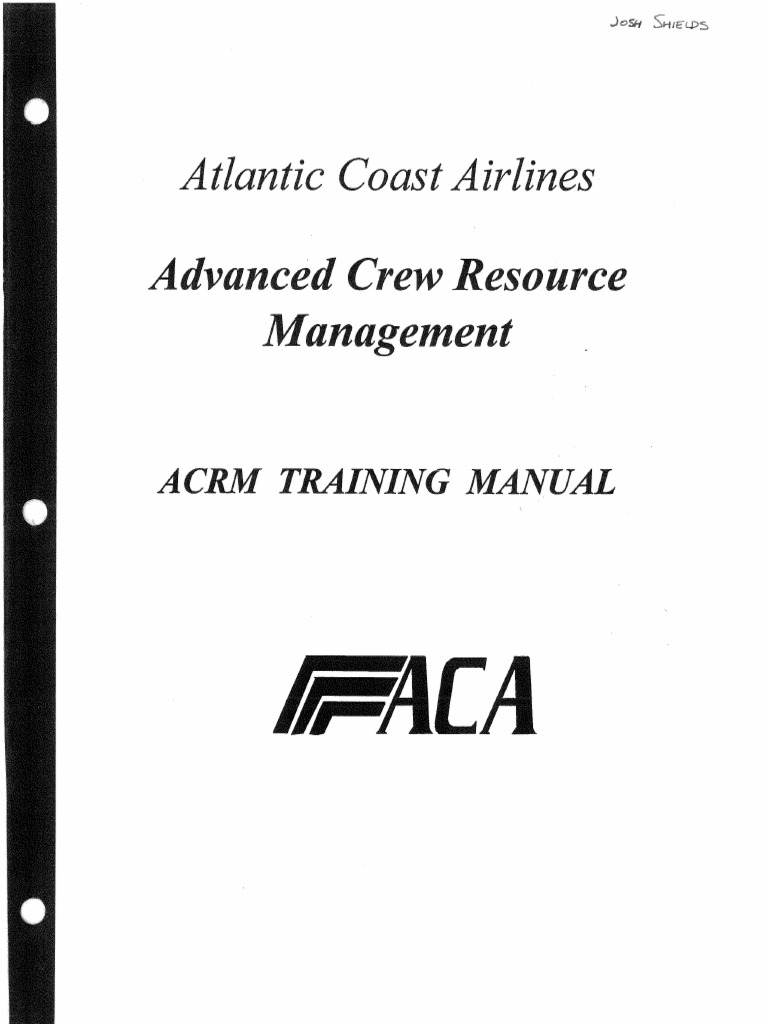 ACA Advanced CRM Training Manual | PDF