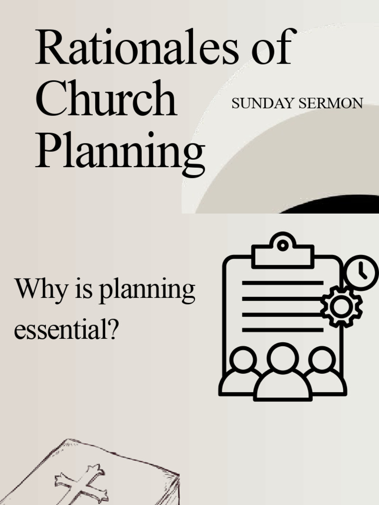 Rationals of Church Planning | PDF