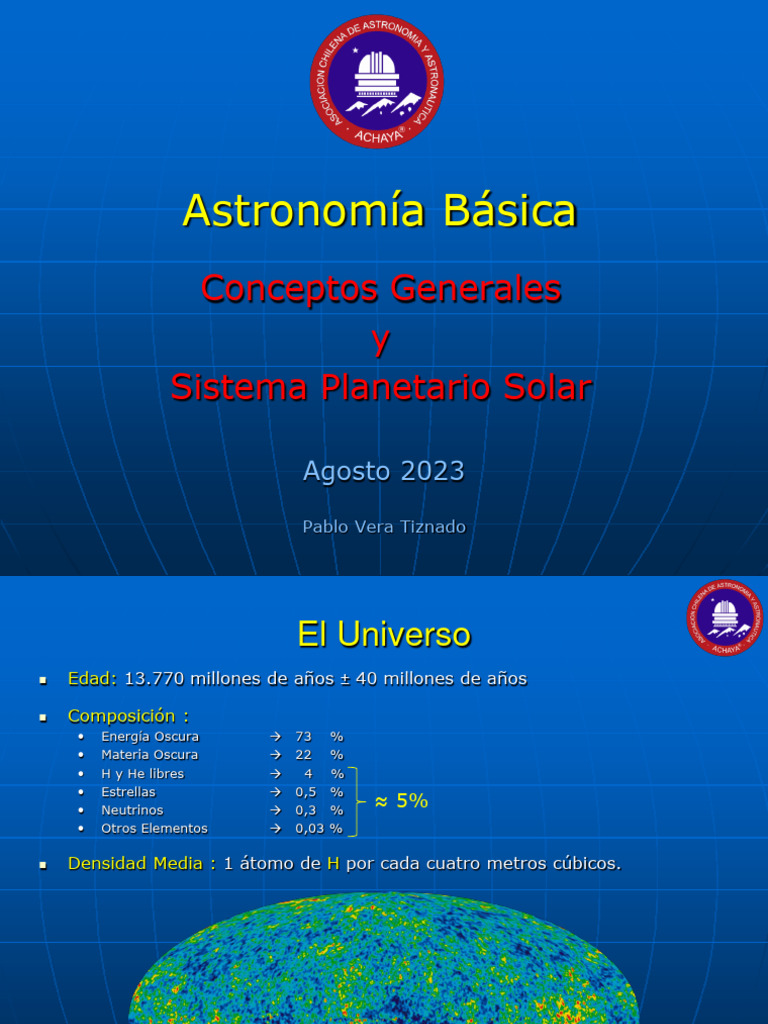Astronomía Básica (On Line) - Sesiones 1 y 2 - C. G. y Sistema Solar | PDF | Satélite natural ...