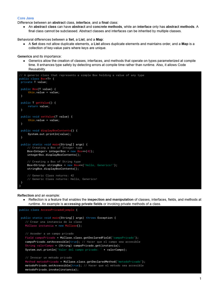 Preguntas para Practicar Entrevistas | PDF | Method (Computer Programming) | Inheritance (Object ...