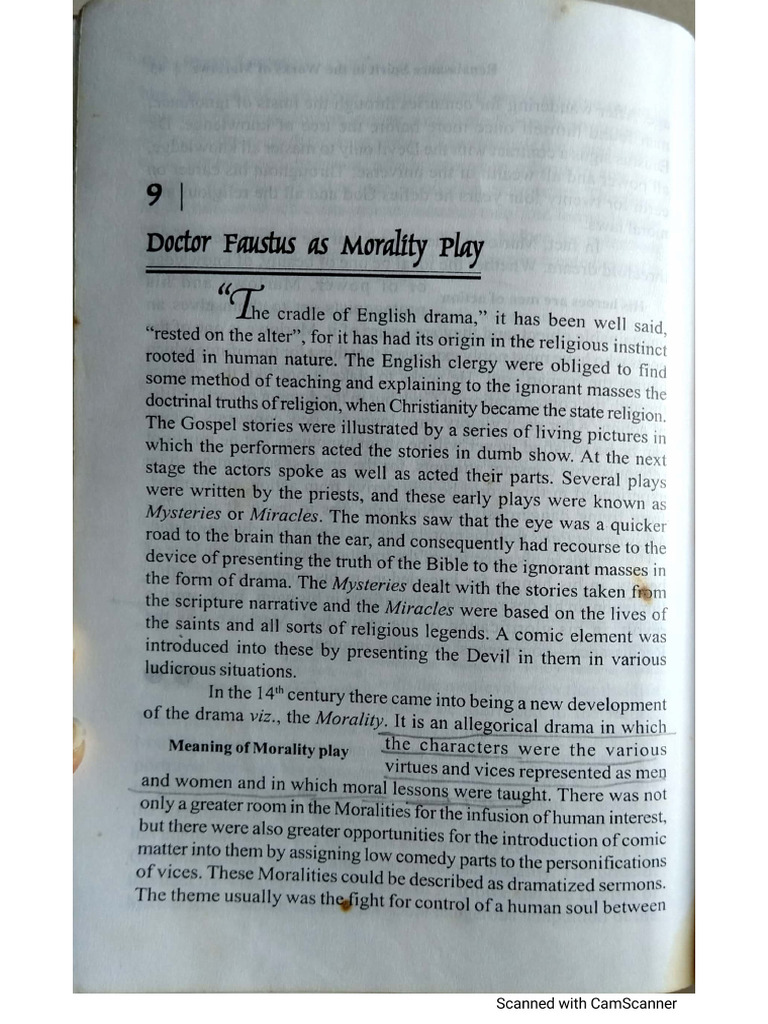 Doctor Faustus As Morality Play | PDF