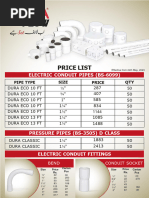 PVC Price List - 2024 - 25 | PDF | Pipe (Fluid Conveyance) | Plumbing
