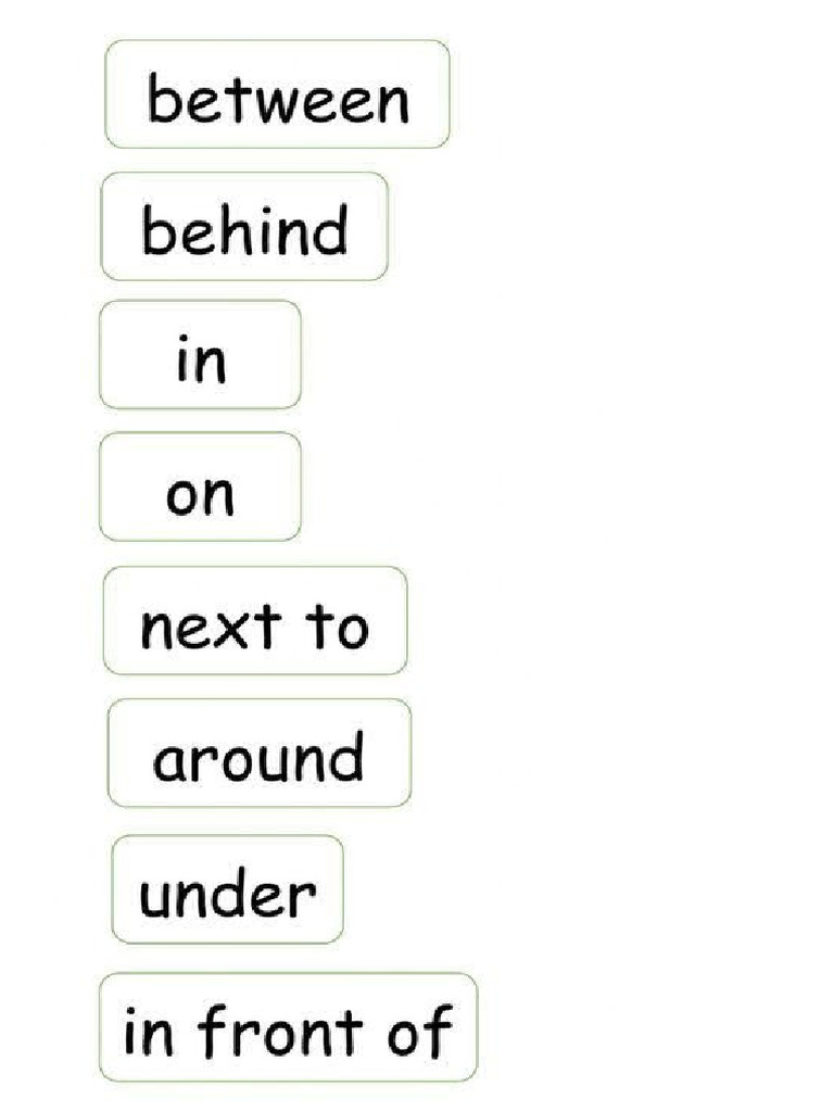 Board Game Prepositions of Place | PDF