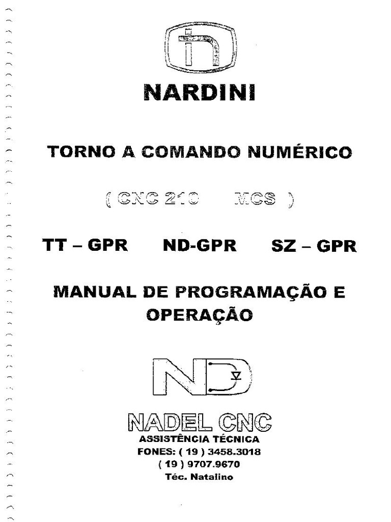 Manual CNC 210 - Mcs | PDF