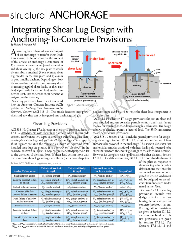 C StructuralAnchorage Morgan | PDF | Strength Of Materials | Fracture