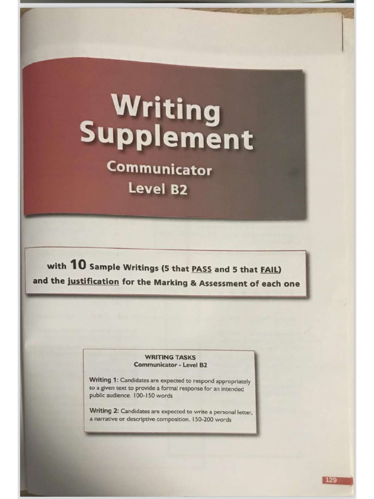 B2 Lcert Writing | PDF