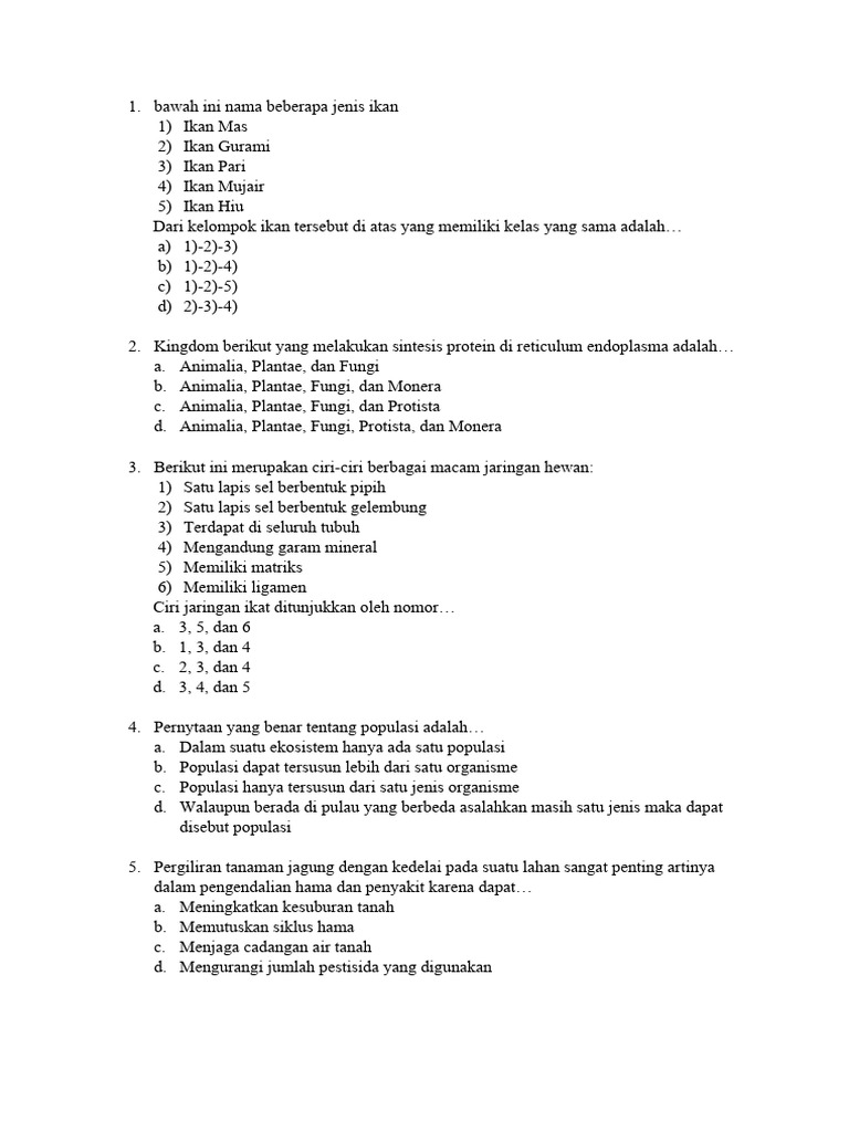 Latihan Soal POSI | PDF