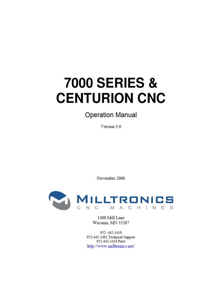 7000 Series CNC Programming Manual | PDF | Computing | Computer Programming 7000 Series CNC Programming Manual | PDF | Computing | Computer Programming