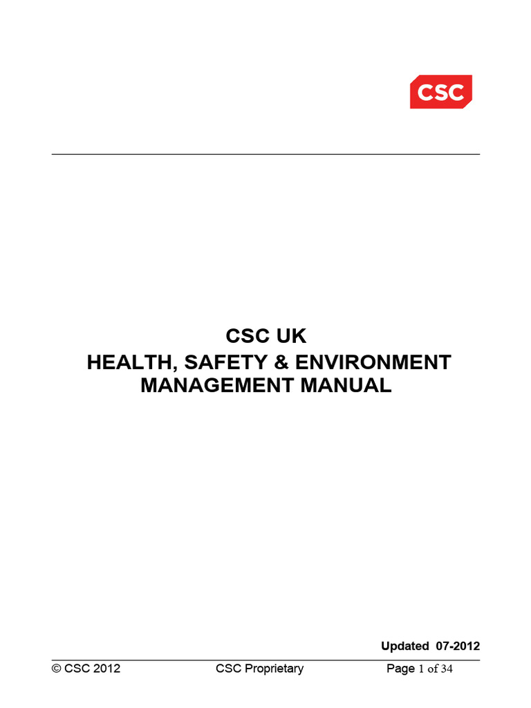 UK Newest HSE Manual | Download Free PDF | Occupational Safety And ...