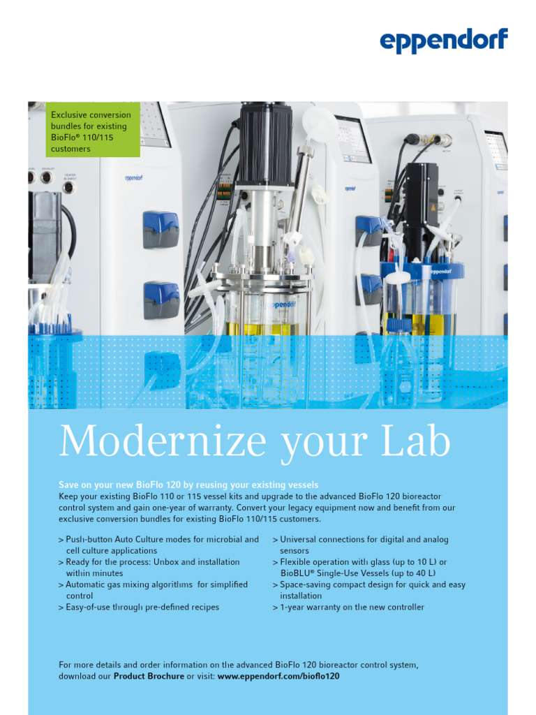 Fermentors Bioreactors - Flyer - BioFlo 120 - Modernize Your Lab | PDF ...