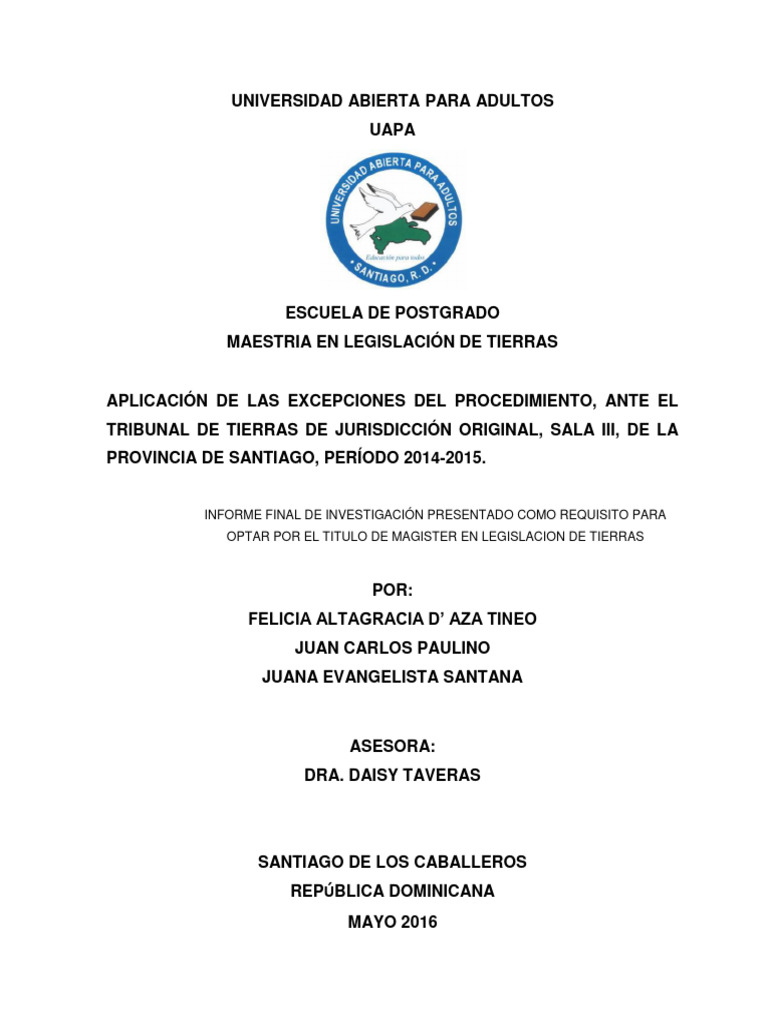 Aplicación de Las Excepciones Del Procedimiento | PDF | Juez | Abogado