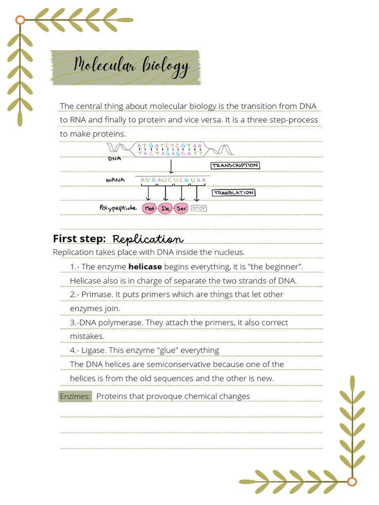 Molecular Biology | PDF | Science & Mathematics