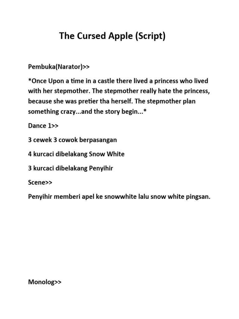 The Cursed Apple Snow White | PDF