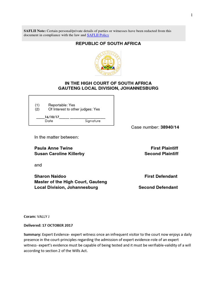 Twine Case | PDF | Expert Witness | Daubert V. Merrell Dow Pharmaceuticals