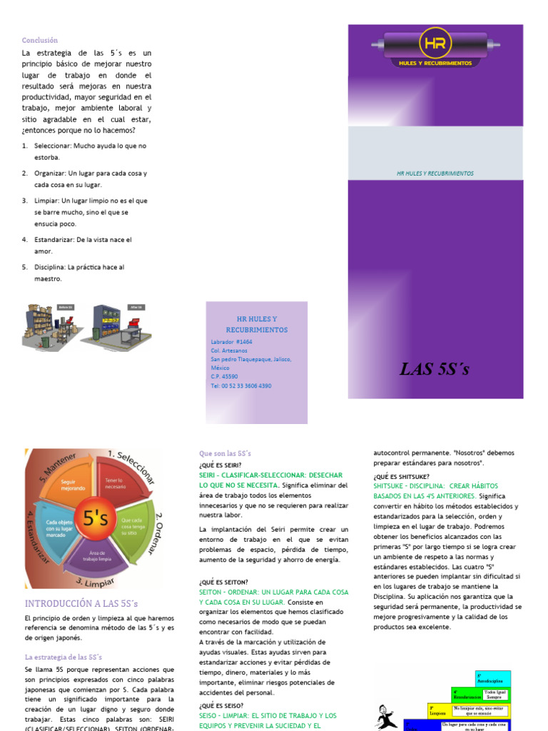 Estrategia De Las 5s En El Trabajo Pdf