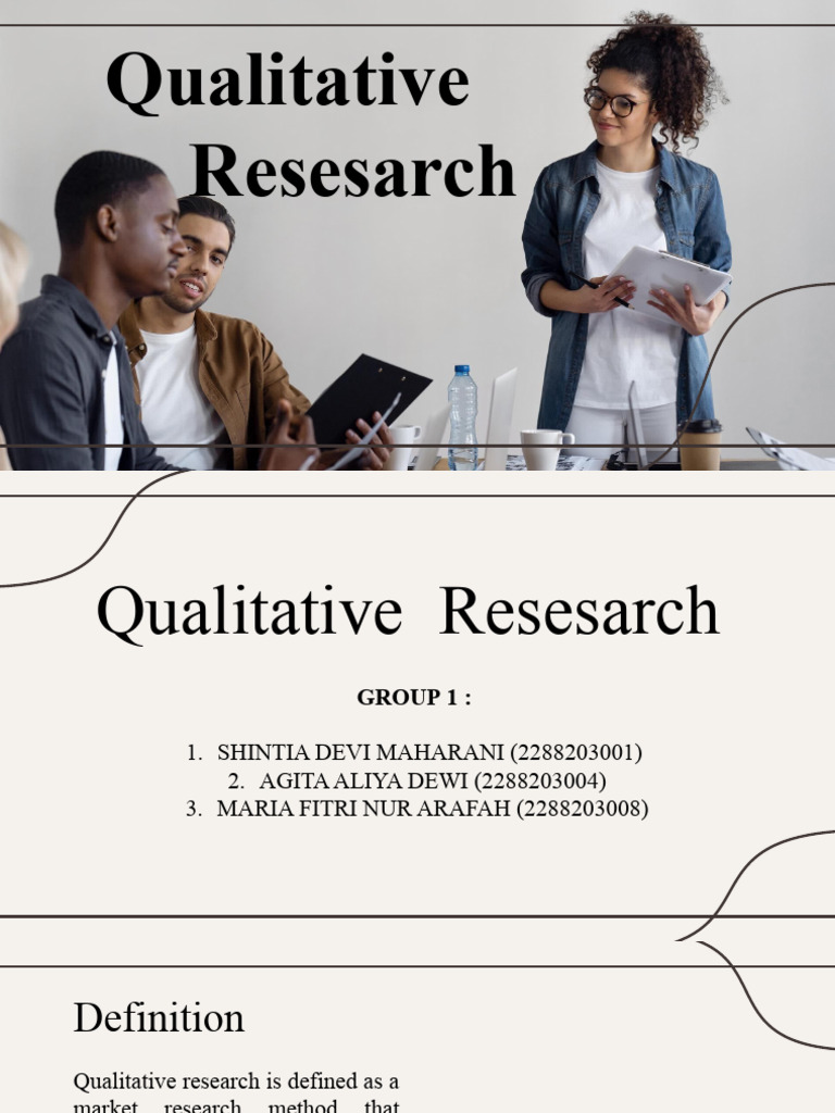 Qualitative Presentation Kel. 1 FIX FINAL | PDF | Qualitative Research ...