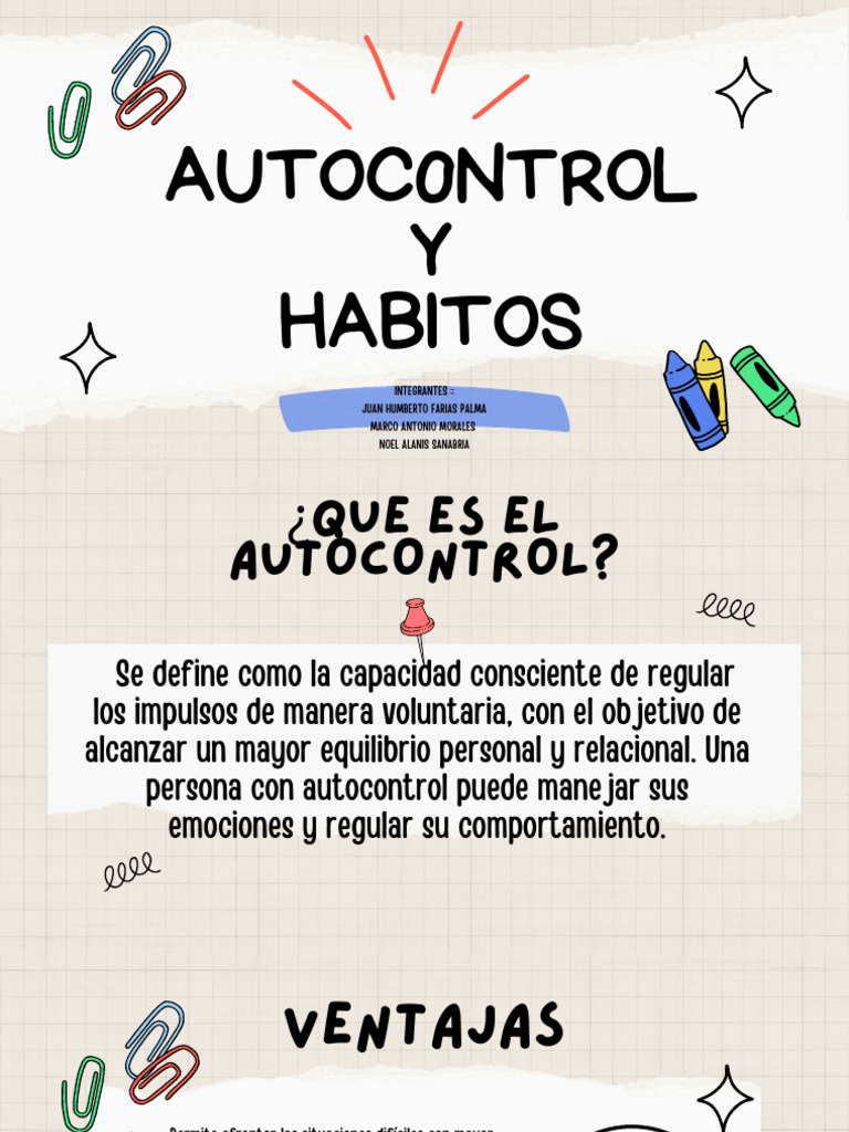 Autocontrol y Hábitos: Guía Práctica | PDF | Las emociones | Comportamiento