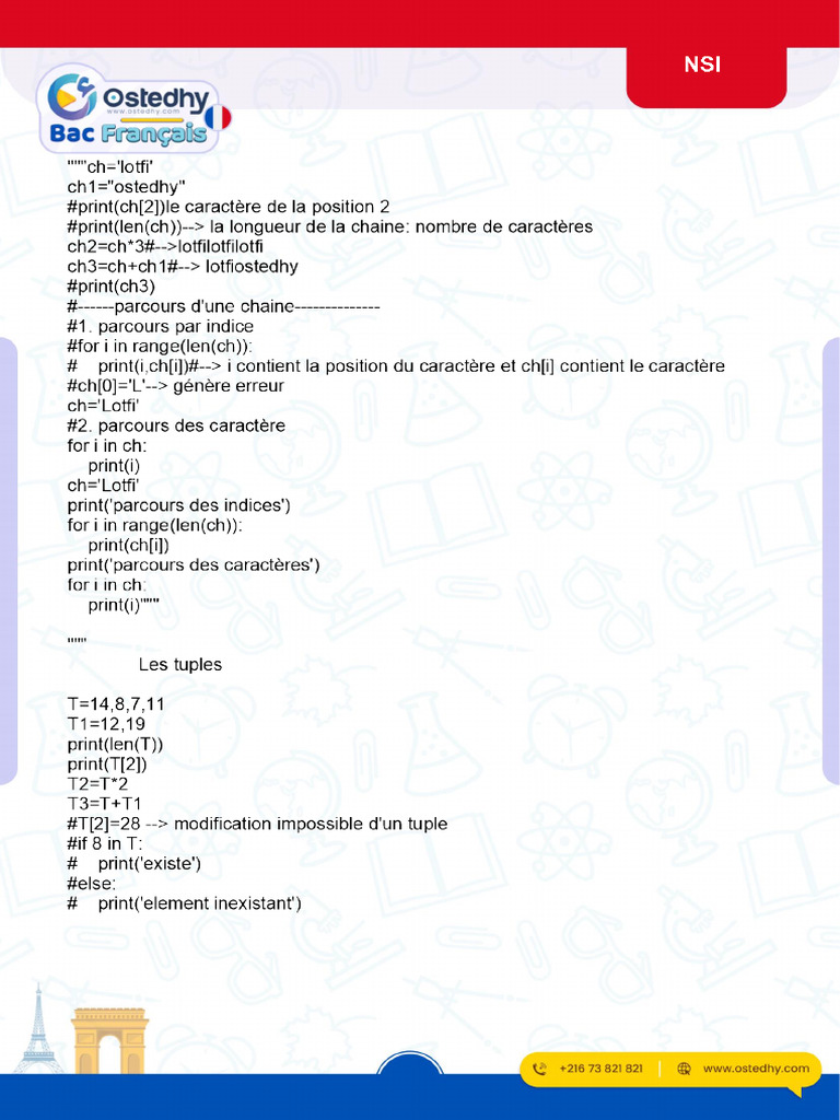 Types Construits Elements de Correction Seance1 PDF | PDF