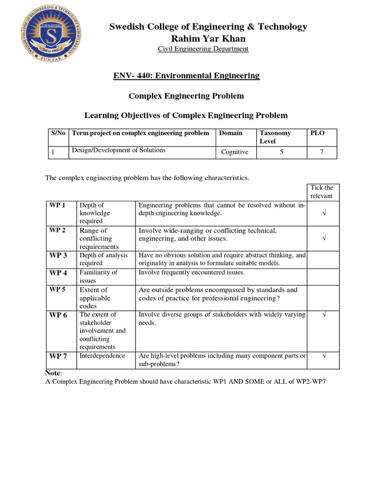 Annexure III - EnV-440 - EnvEngg - CEP - Design - 2024 | PDF ...