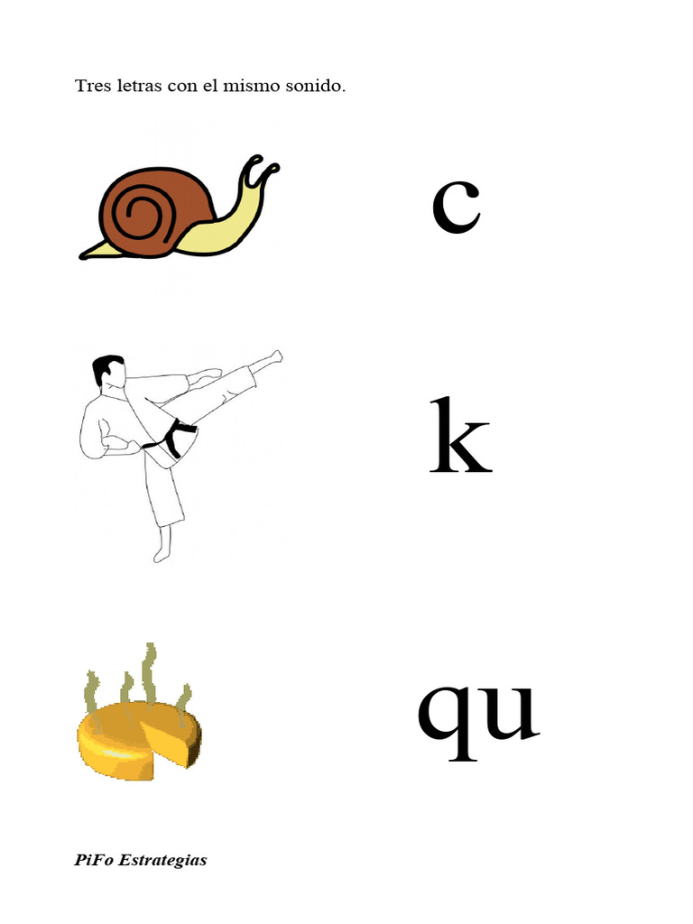 C K Qu: Tres Letras Con El Mismo Sonido | PDF | Zoología