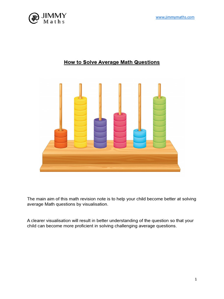 How To Solve Average Math Questions | PDF | Educational Technology