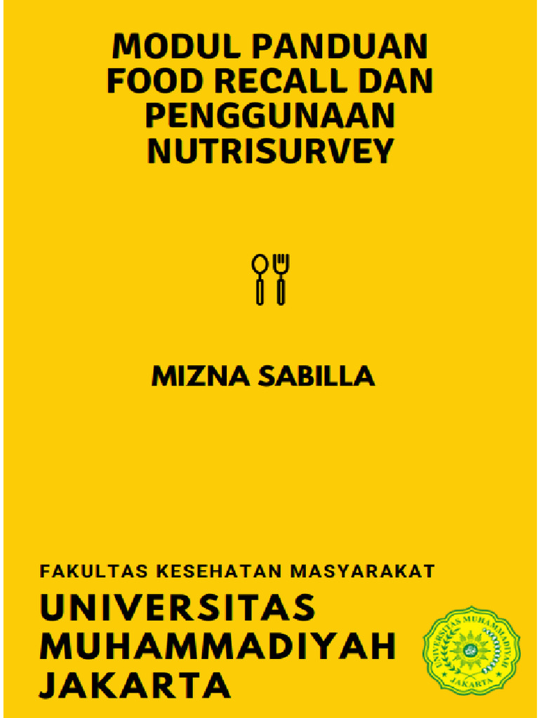 Panduan Food Recall & Nutrisurvey | PDF | Kesehatan Holistik