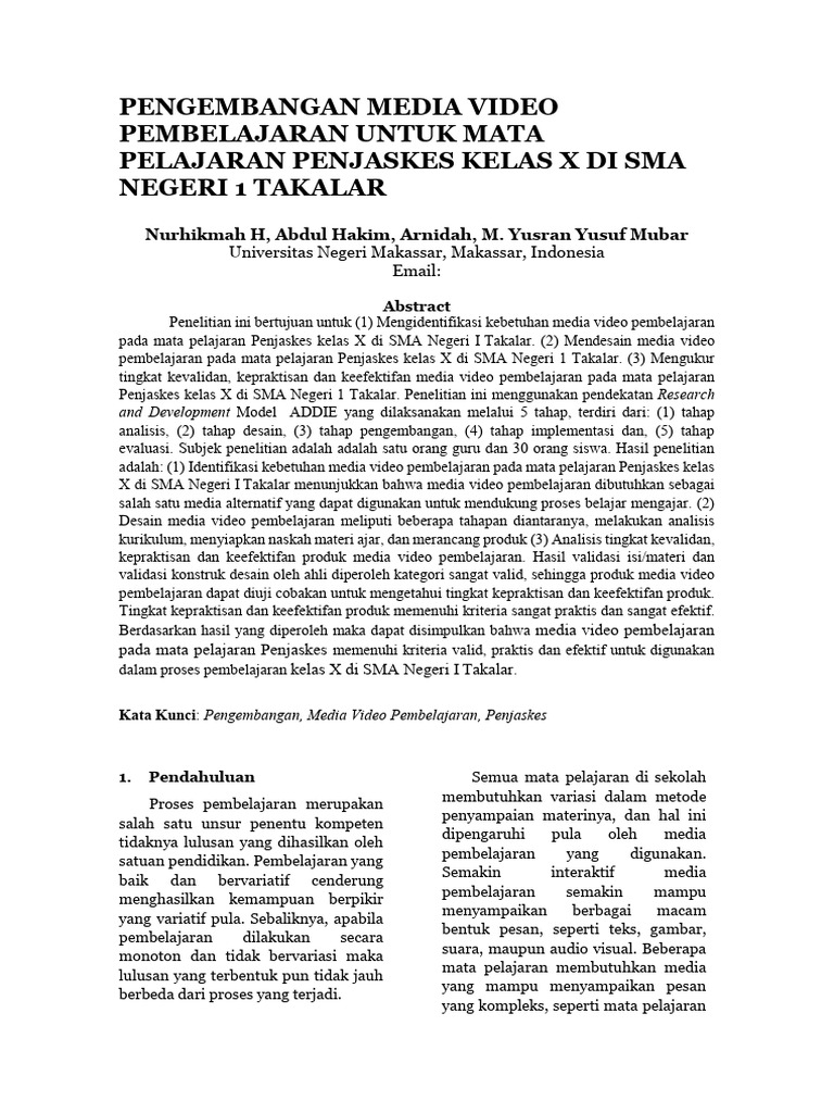 Artikel Yusran NEW | PDF | Karier & Perkembangan