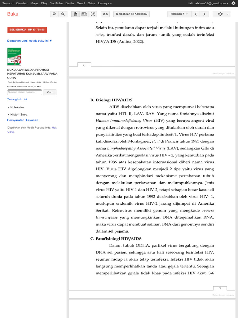 Buku Ajar Media Promosi Kepatuhan Konsumsi Arv Pada Odha - Tri Okta Ratnaningtyas, Skm., m.kes ...