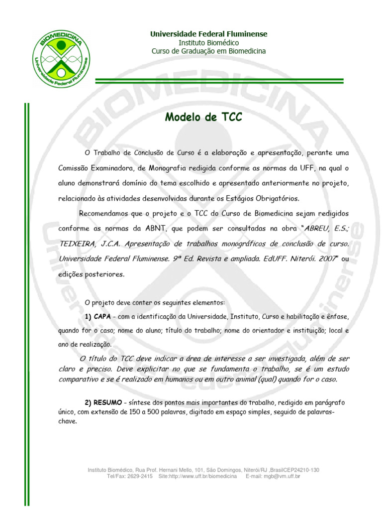 Modelo de TCC | PDF