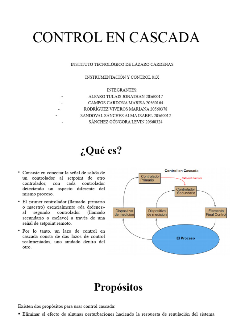 Control en Cascada | PDF | Sistema de control