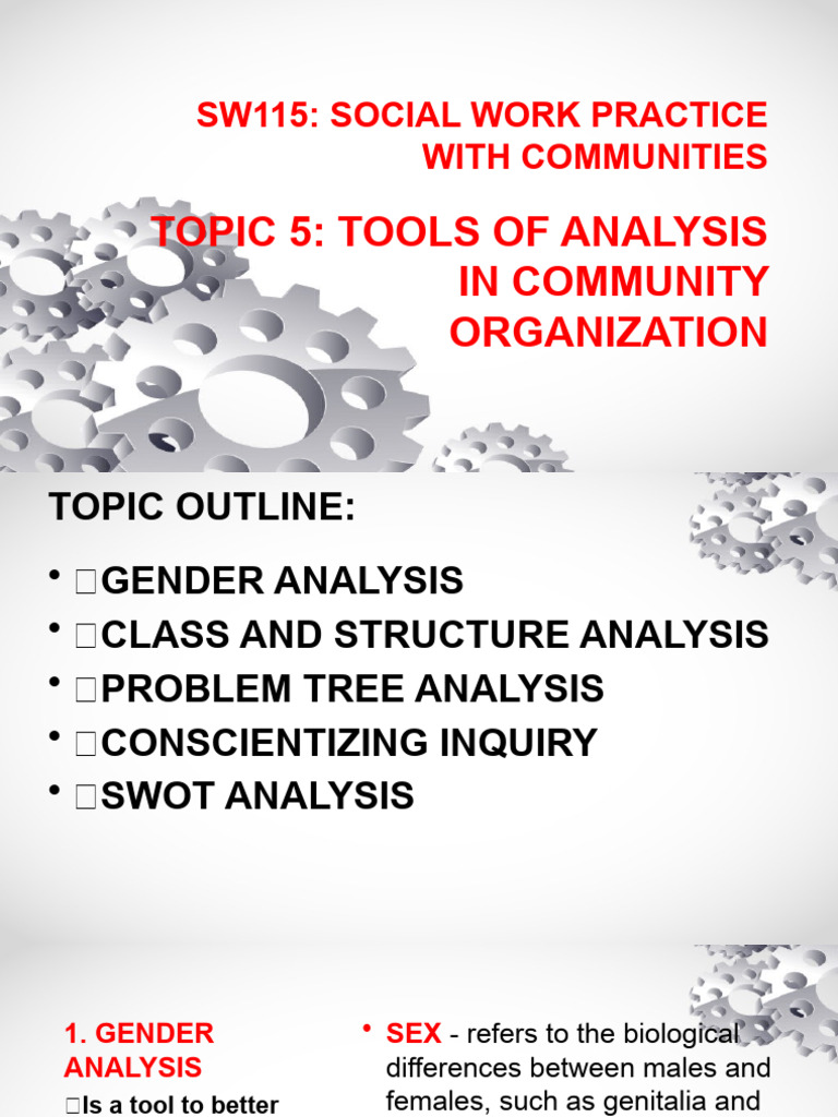 Tools of Analysis in Community Organization | Download Free PDF | Swot ...