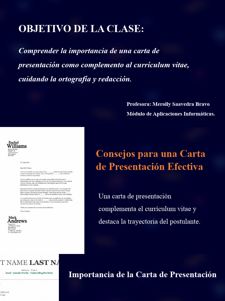 Consejos para Una Carta de Presentacion Efectiva | PDF