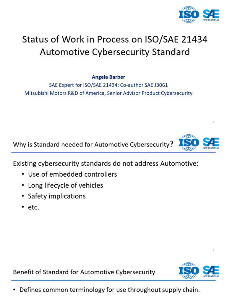 ISO SAE 21434 Automotive Cybersecurity Standard | PDF | Risk Management | International ...