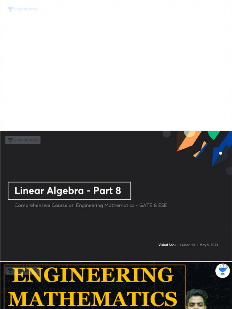 Linear Algebra 8 | PDF