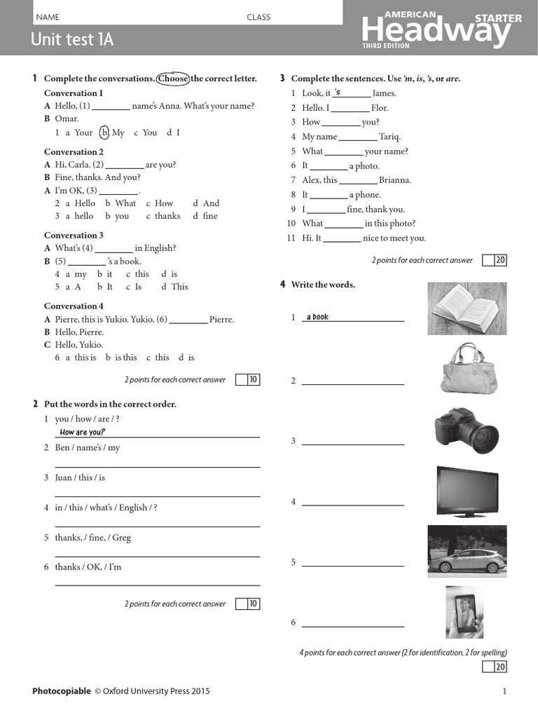 AH3e L0 Unit Test 1A | PDF | Linguistics | Languages