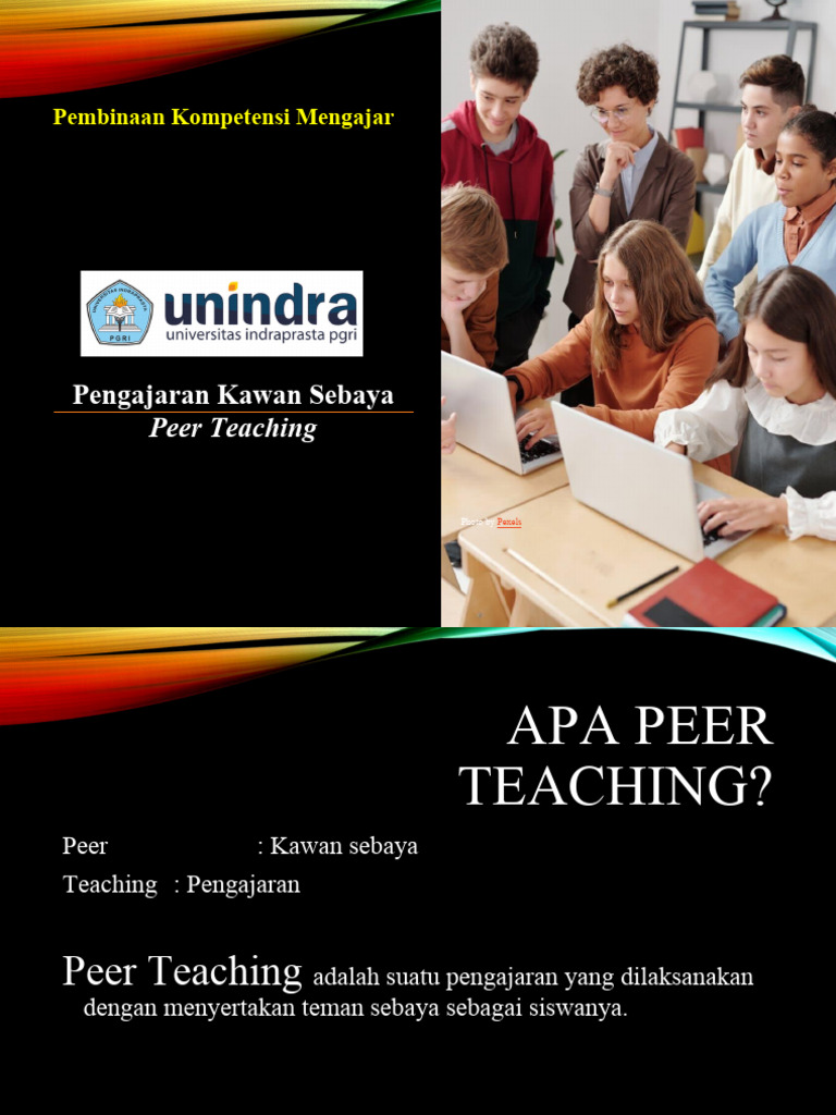 PEMBINAAN KOMPETENSI MENGAJAR 12. Peer Teaching | PDF | Karier & Perkembangan | Seni