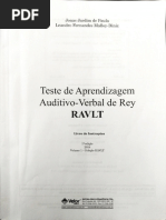 Avaliação de Memória com RAVLT | PDF | Neuropsicologia | Avaliação ...