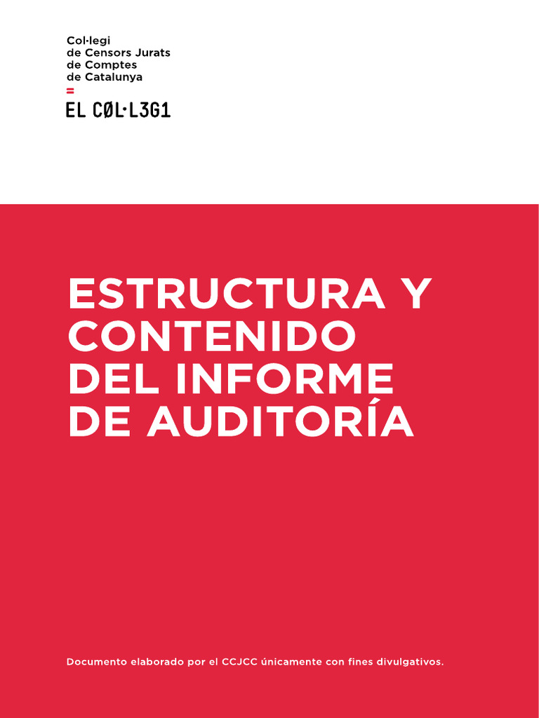 Estructura Del Informe de Auditoria | PDF