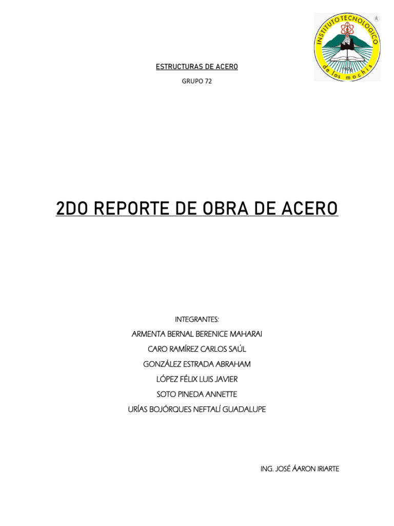 REPORTE DE OBRA 2 | PDF | Acero