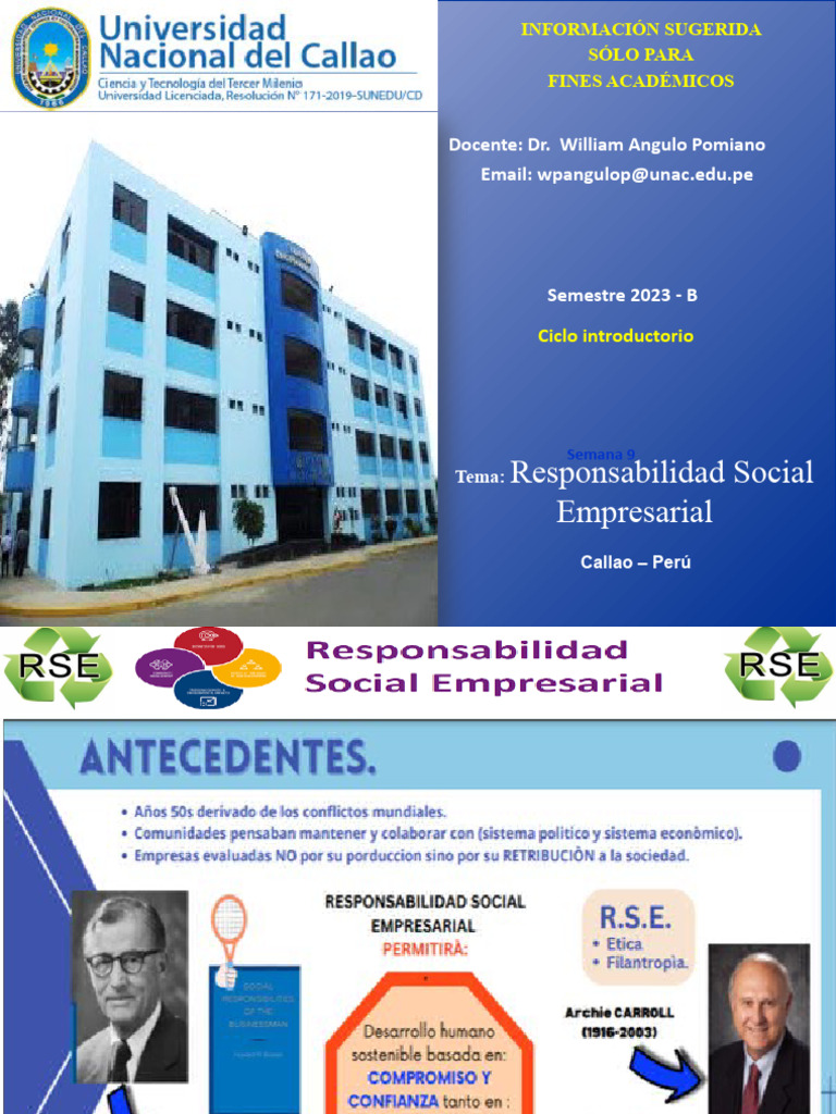 RESPONSABILIDAD SOCIAL EMPRESARIAL | PDF | Responsabilidad social corporativa | Business