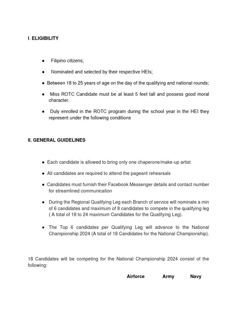 PRG 2024 Ms. Rotc Guidelines | PDF