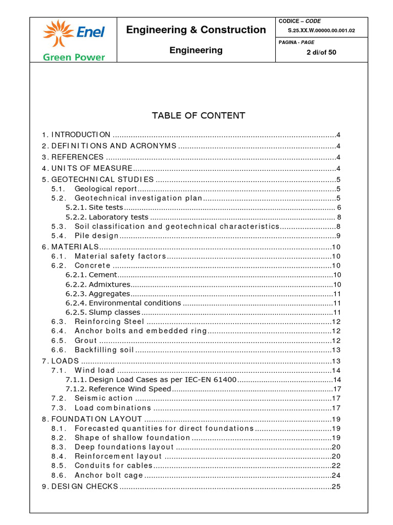 Design Guidelines For Foundation of WTG | PDF | Concrete | Deep Foundation