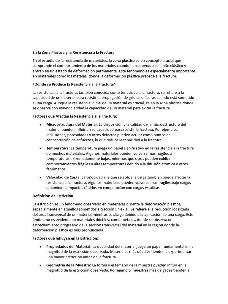 Tarea Materiales (Estriccion) | Descargar gratis PDF | Fractura ...