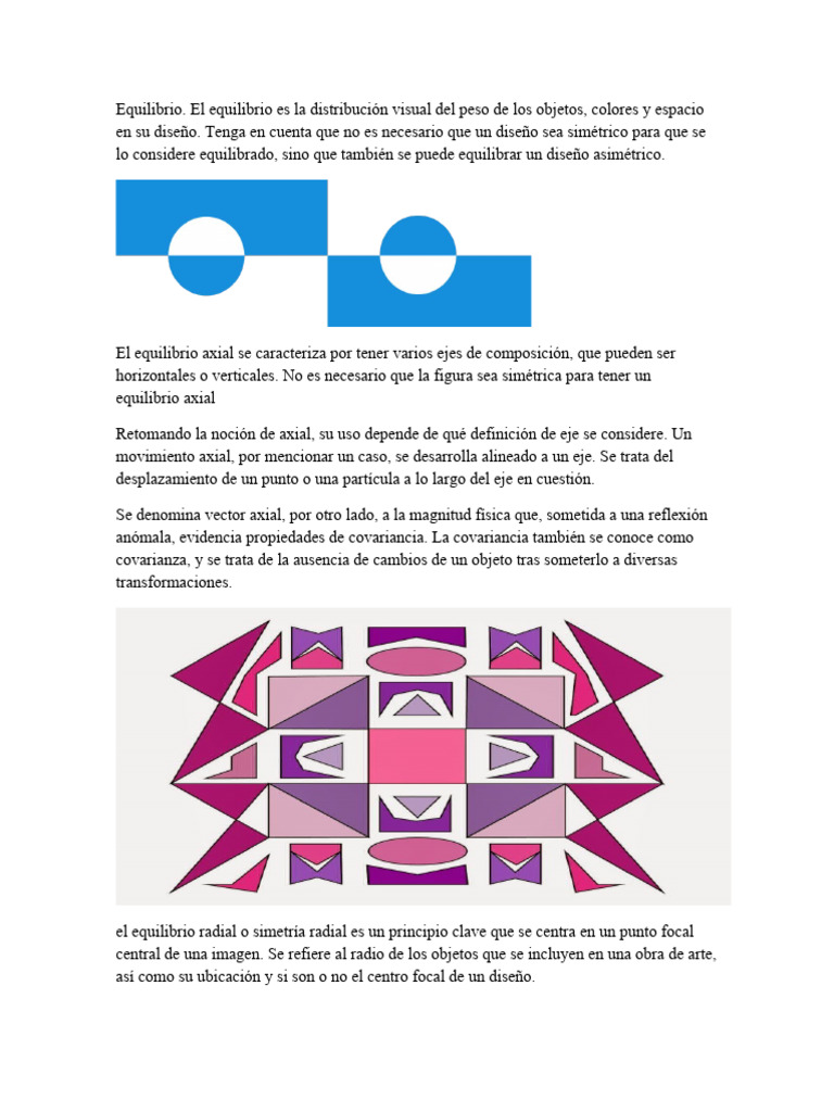 Principios de Equilibrio en Diseño | PDF