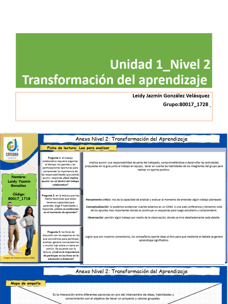 Transformación Del Aprendizajes | PDF | Aprendizaje | Modificación de ...