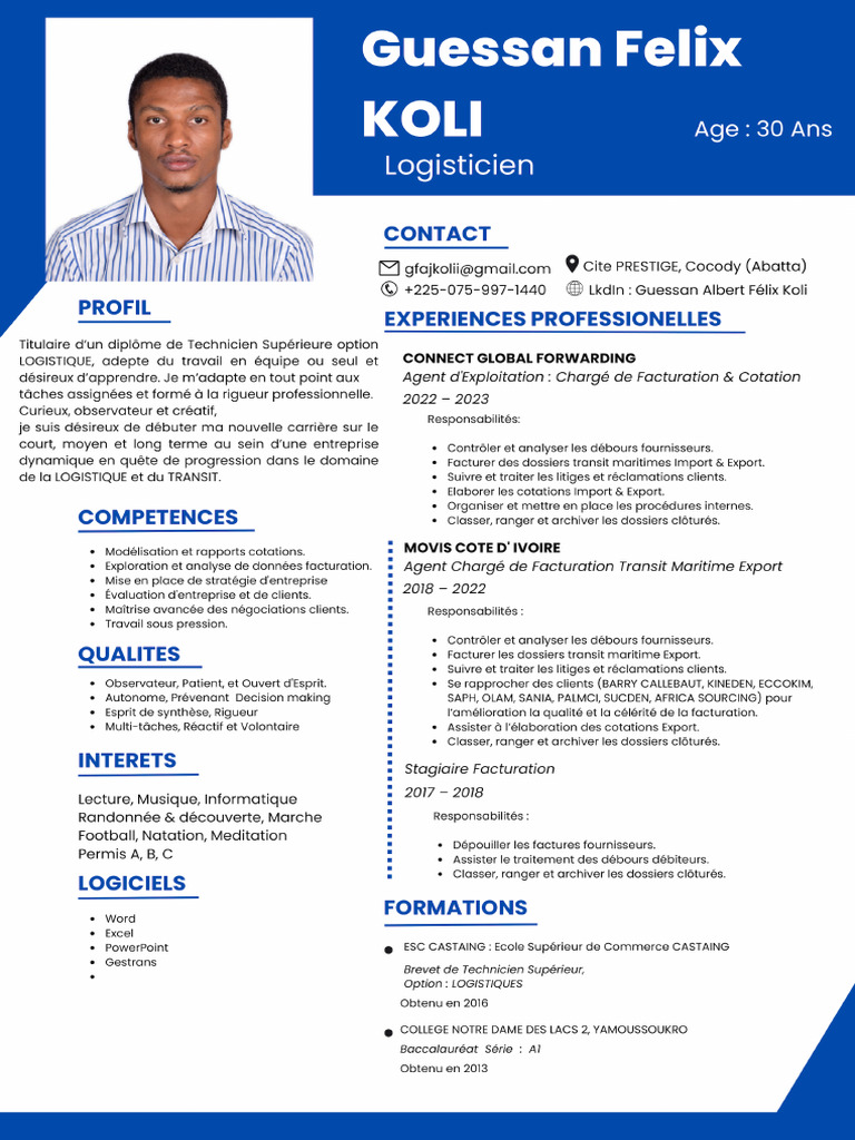 CV Guessan Felix Koli 2023 | PDF