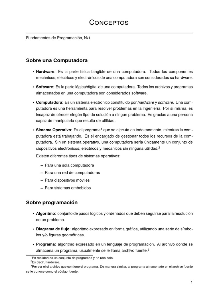 Conceptos Basicos POO | Descargar gratis PDF | Programación | Programa de computadora